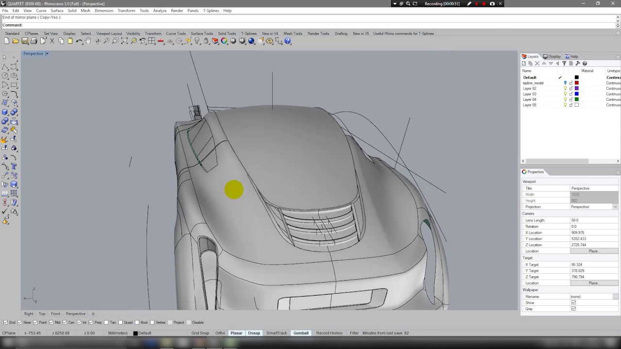Car modelling in 3Ds max and Rhino (timelapse) part 6 - YouTube