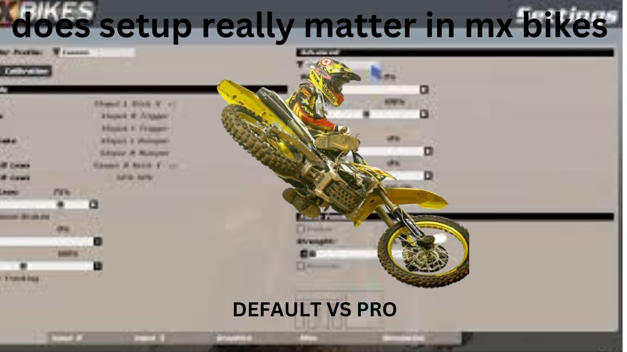 does setup really matter in mx bikes - YouTube