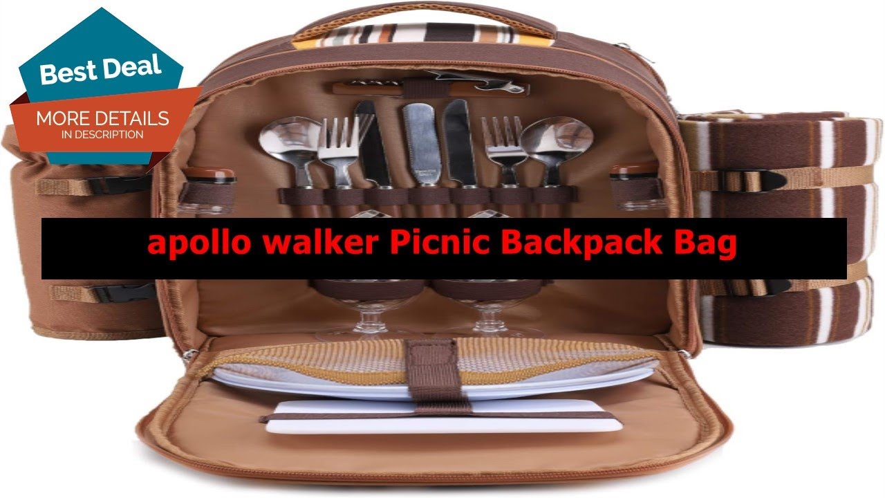 Apollo Walker Picnic Backpack Bag For 2 Person Review - Apollo Walker ...