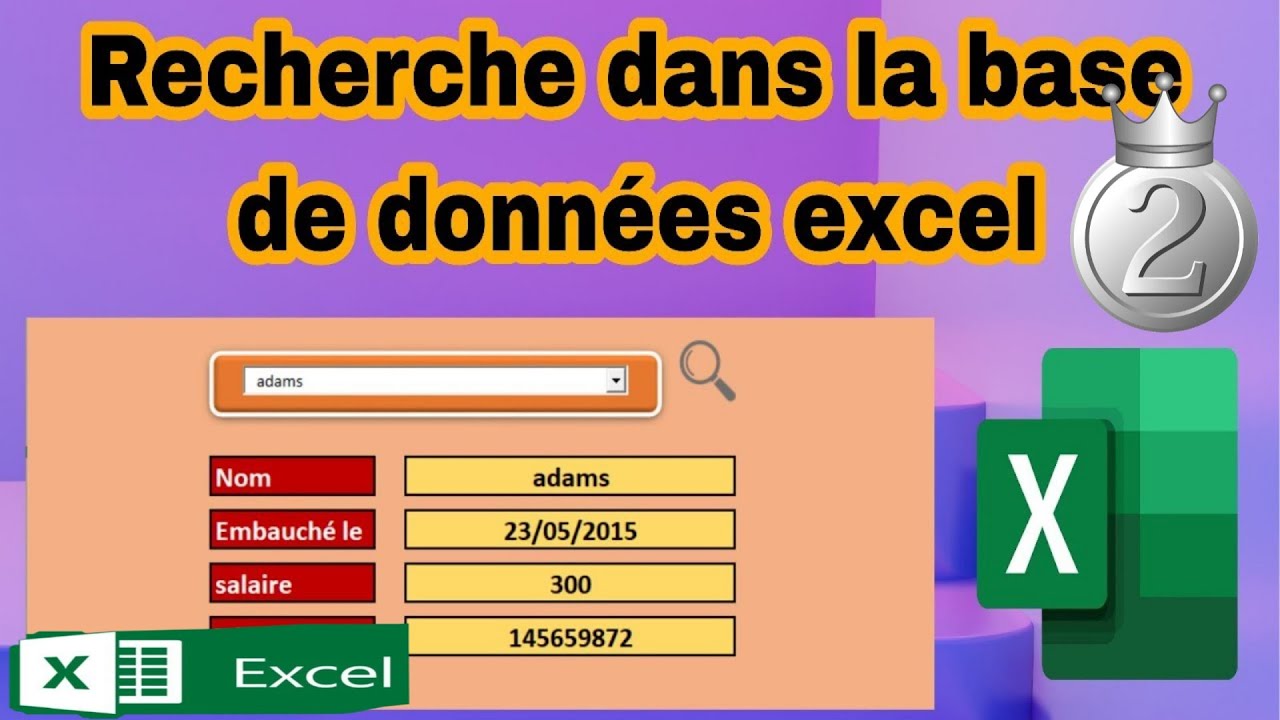 formulaire de recherche dans excel | recherche dans la base de données ...