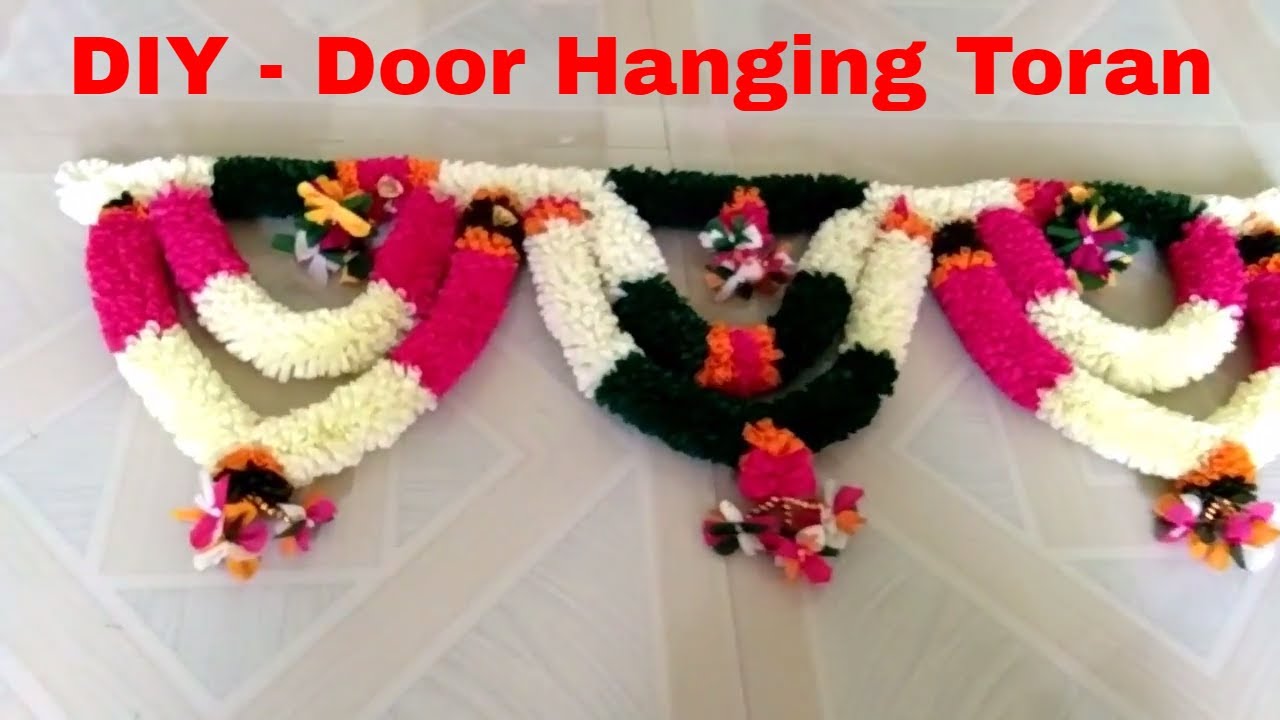 DIY - Door Hanging Toran Blouse Cut Pc How To Make door toran - YouTube