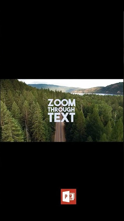 Zoom Through Text Intro Animation Effect in PowerPoint TEASER - #SHORTS #PowerPoint - YouTube