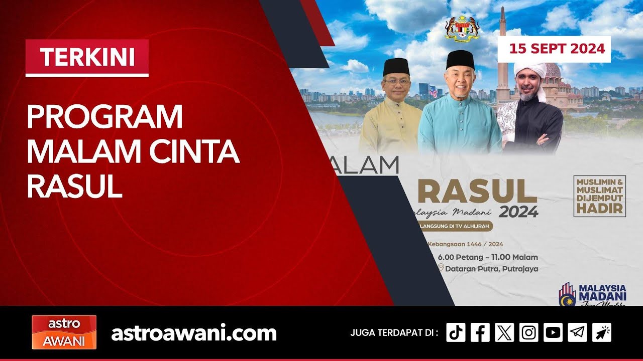 [LANGSUNG] Program Malam Cinta Rasul | 15 Sept 2024 - YouTube