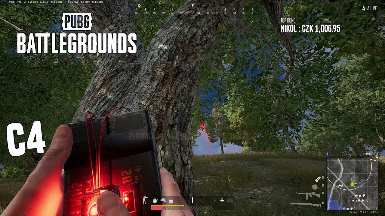 C4 Pomsta | FESHINE | Pubg | Bez střihu - YouTube