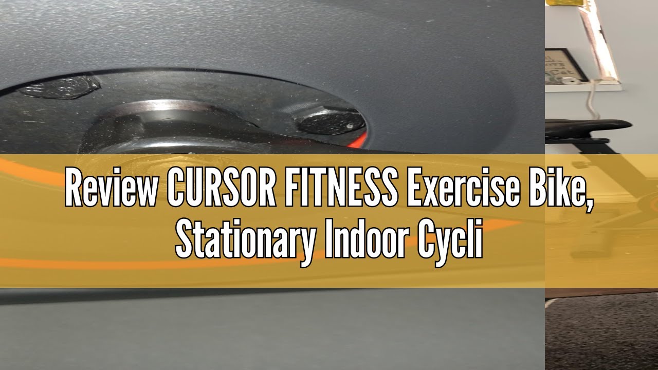 Review CURSOR FITNESS Exercise Bike, Stationary Indoor Cycling Bike for Home Workout, Low Noise ...