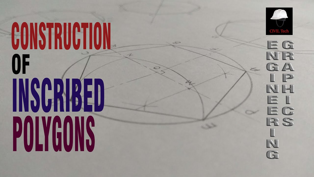 Inscribing a polygon | Engineering Graphics | S1 | Diploma | Civil ...