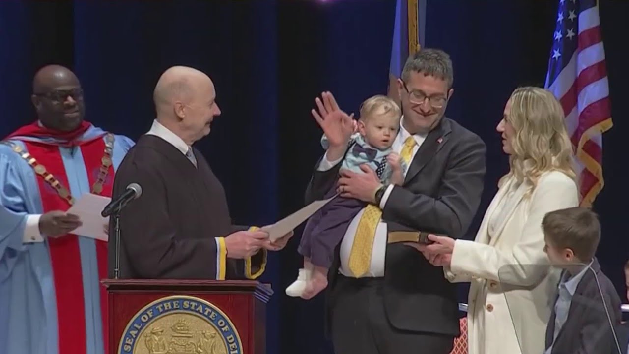Matt Meyer sworn in as Delaware's 76th Governor - YouTube