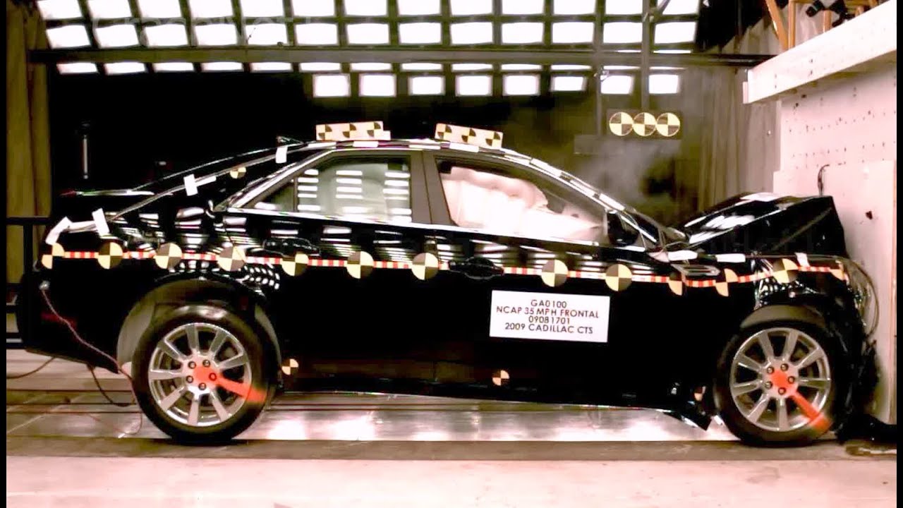 2008~2013 Cadillac CTS | Frontal Crash Test | CrashNet1 - YouTube