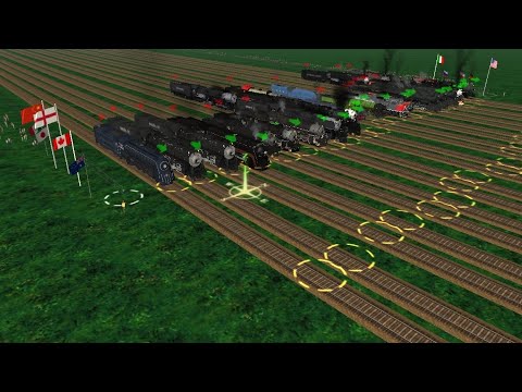 Trainz Racing - D&H 41,40 and polar express vs diesels and steam us and ...