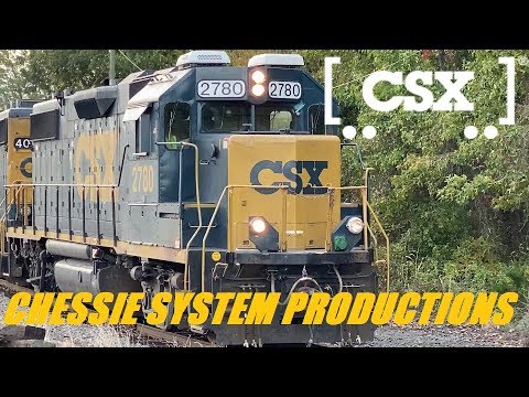 [CSXT]2780 GP38-2 & 4016 SD40-3 Lite Engines Heads To Milan Yard W/A BLASTING 3rd Gen K5HL Zin F ...