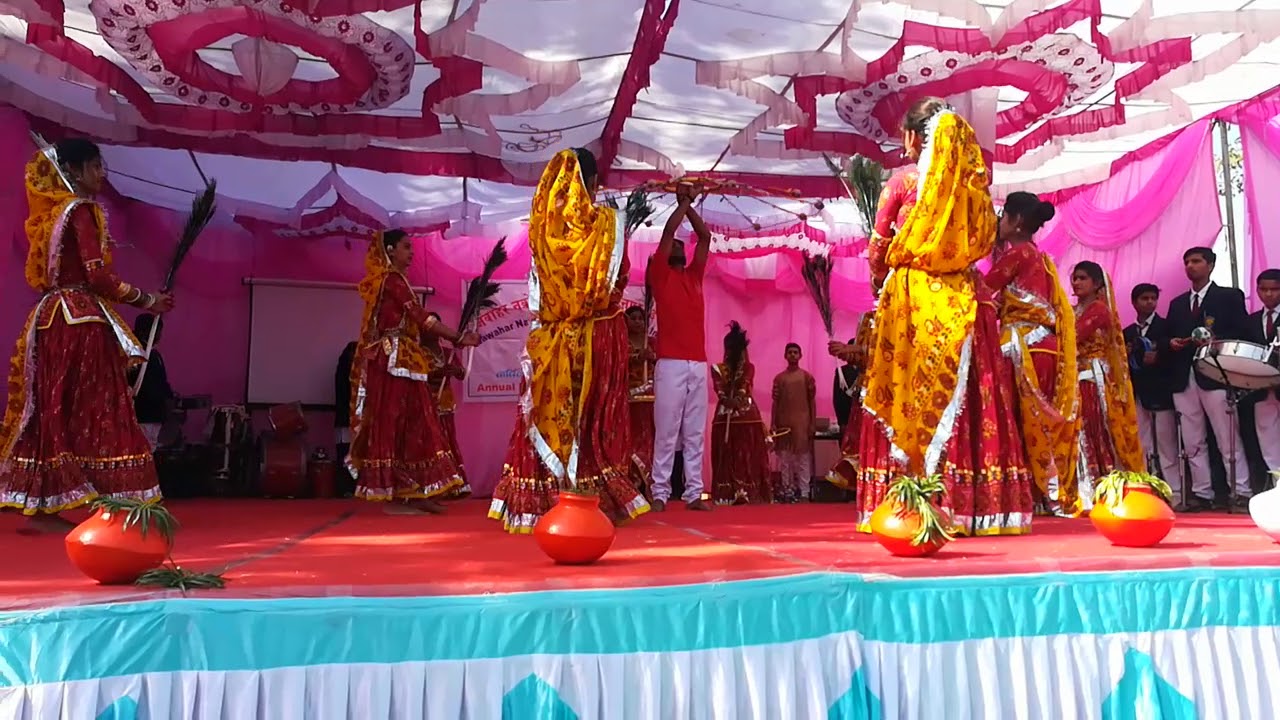 Annual function JNV Manpur 2019 Jawra dance(malvi) - YouTube