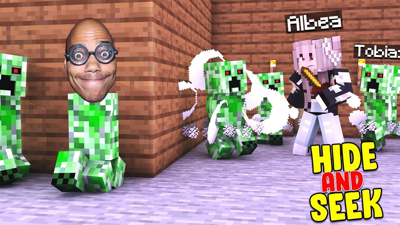 CREEPER HIDE AND SEEK! - YouTube