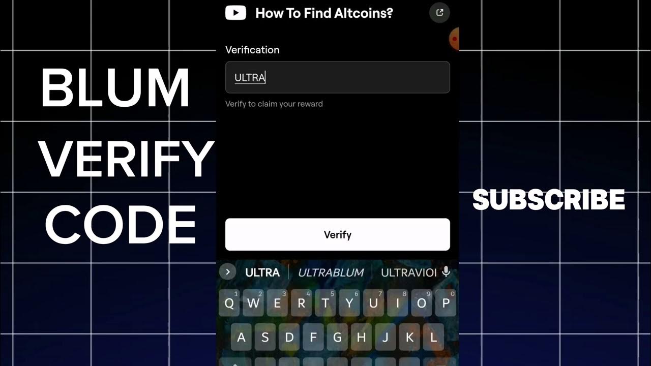How To Find Altcoins? Blum Code |Blum Code | Blum Code How To Find Altcoins?|Blum Youtube Video ...