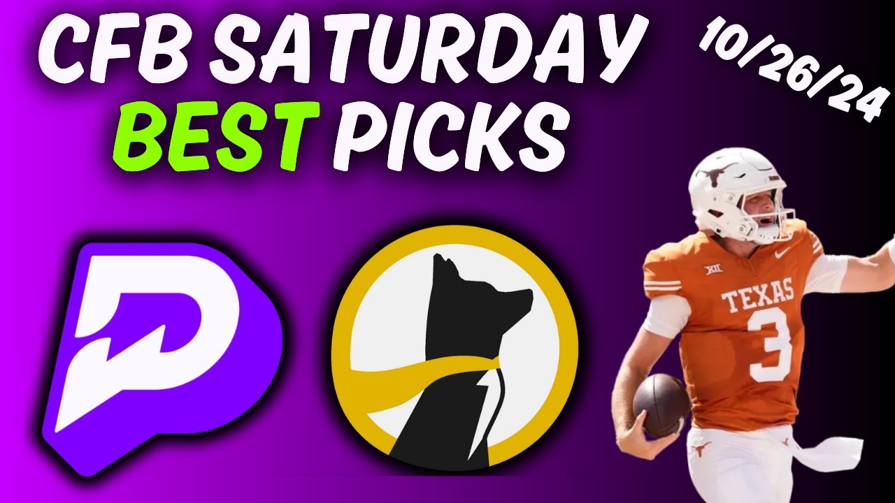 PrizePicks SATURDAY CFB Week 9 FREE PICKS | PrizePicks Now | 10/26/24 ...