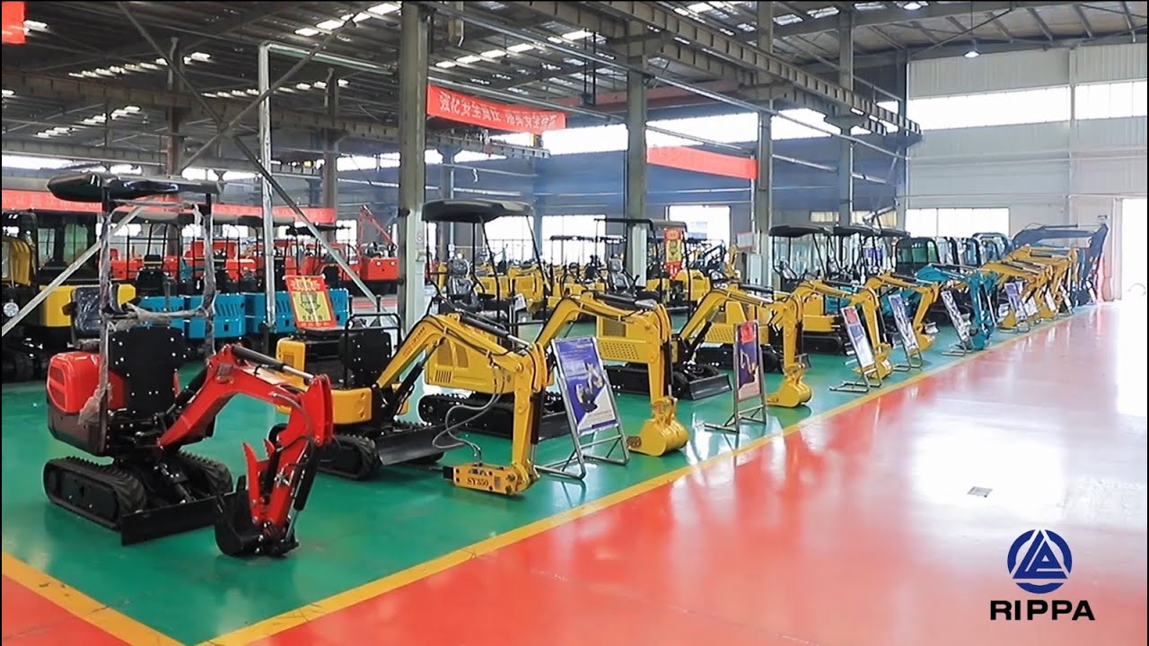 Rippa Group factory real shot /China Minibagger Mini Digger Excavator ...