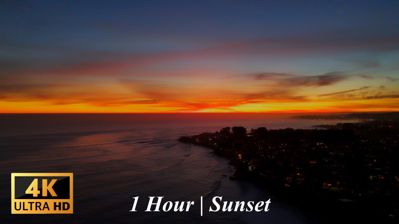 Sunset Therapy | Relaxing Ocean Sunset + Calm Jazz | 4K Ultra HD - YouTube
