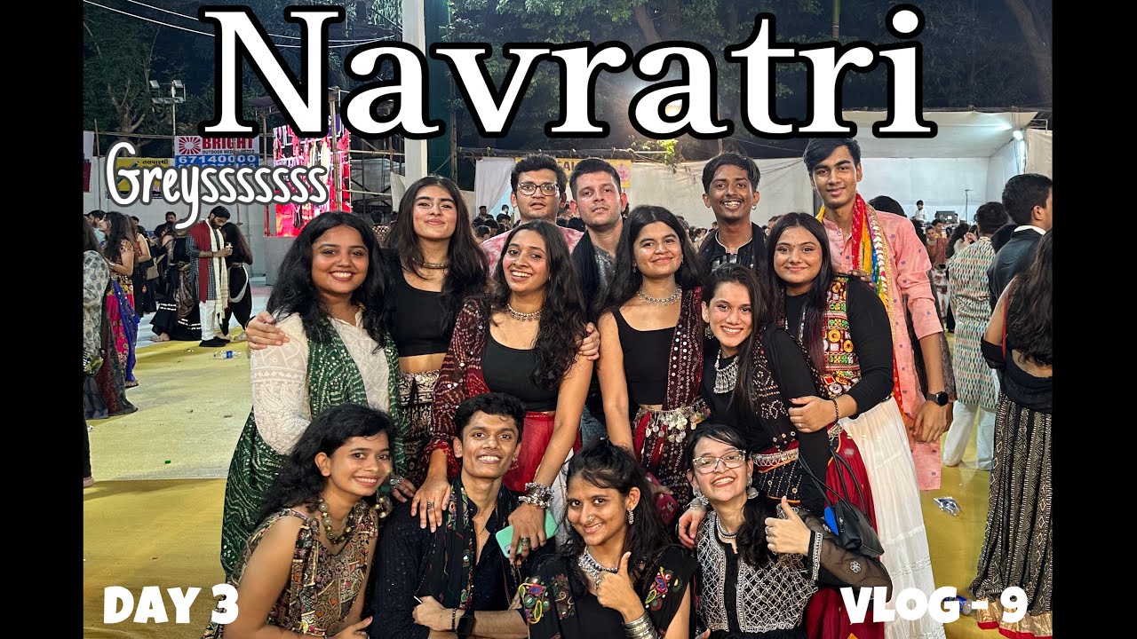 NAVRATRI DAY 3 | GREY | GARBA | KALIDAS MULUND 🩶 - YouTube