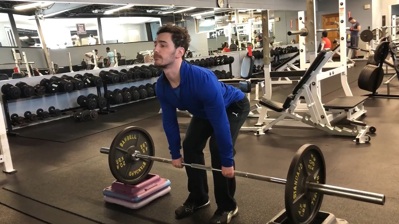 Conventional Deadlift: off boxes - YouTube