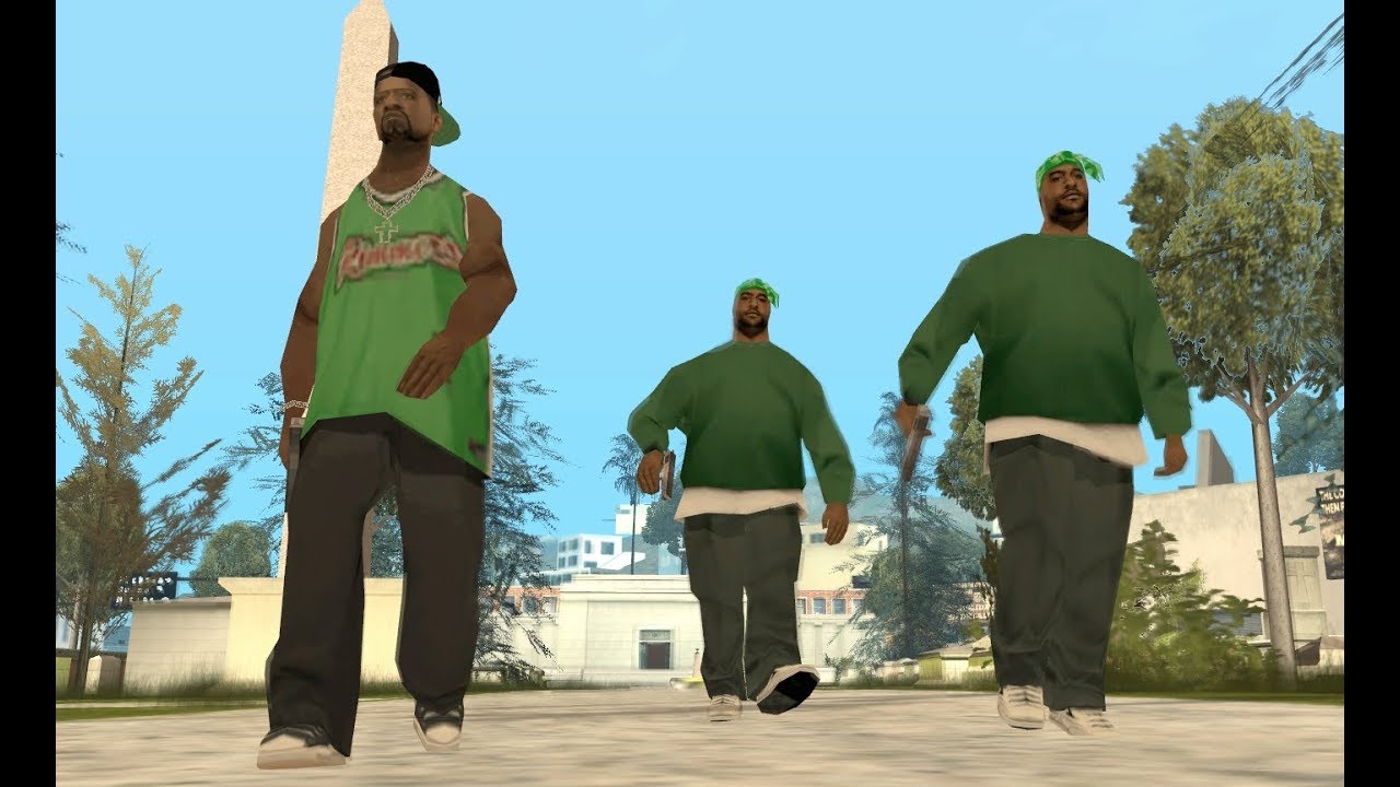 GTA San Andreas - Big Smoke with Homies - In The Beginning mission 2 ...