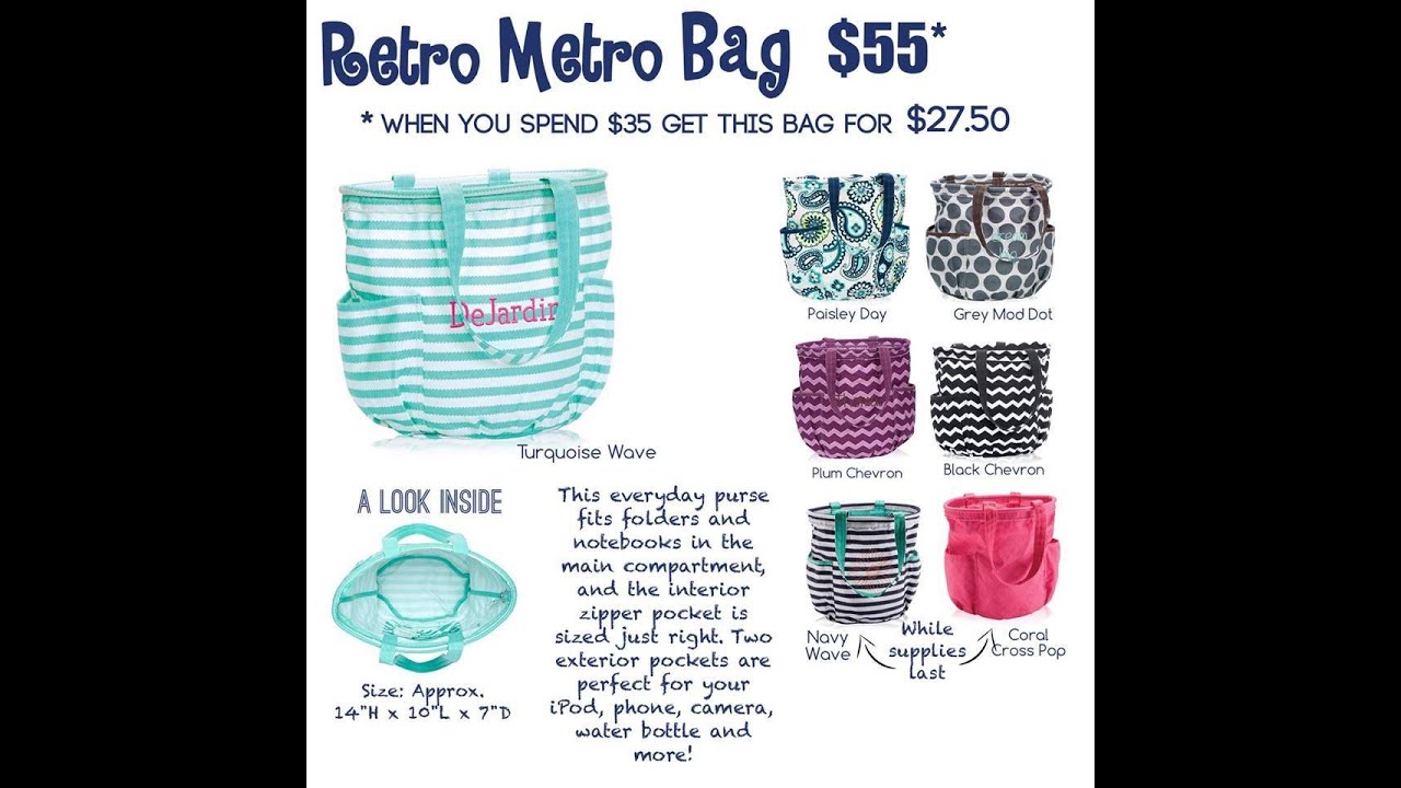 Retro Metro Bag from Thirty-One Gifts - YouTube