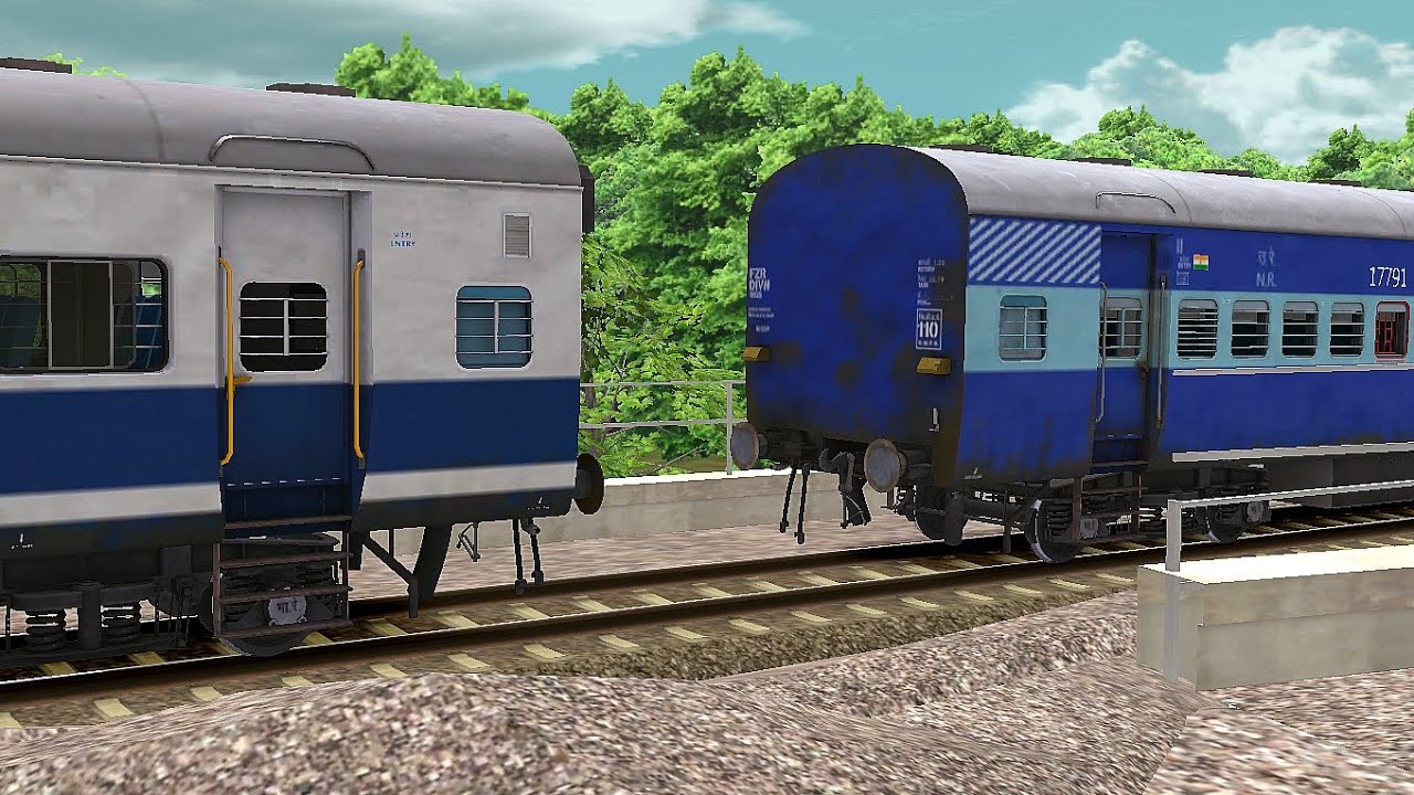 WDM3D DIESEL ENGINE COUPLING ICF COACH TO JAN SATABDI COACH AT INDIAN ...