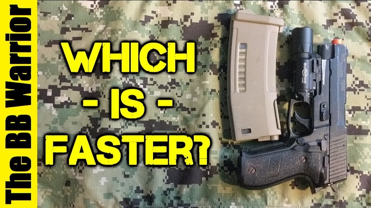 Reloading Vs Drawing your Handgun | Which is Faster? - YouTube