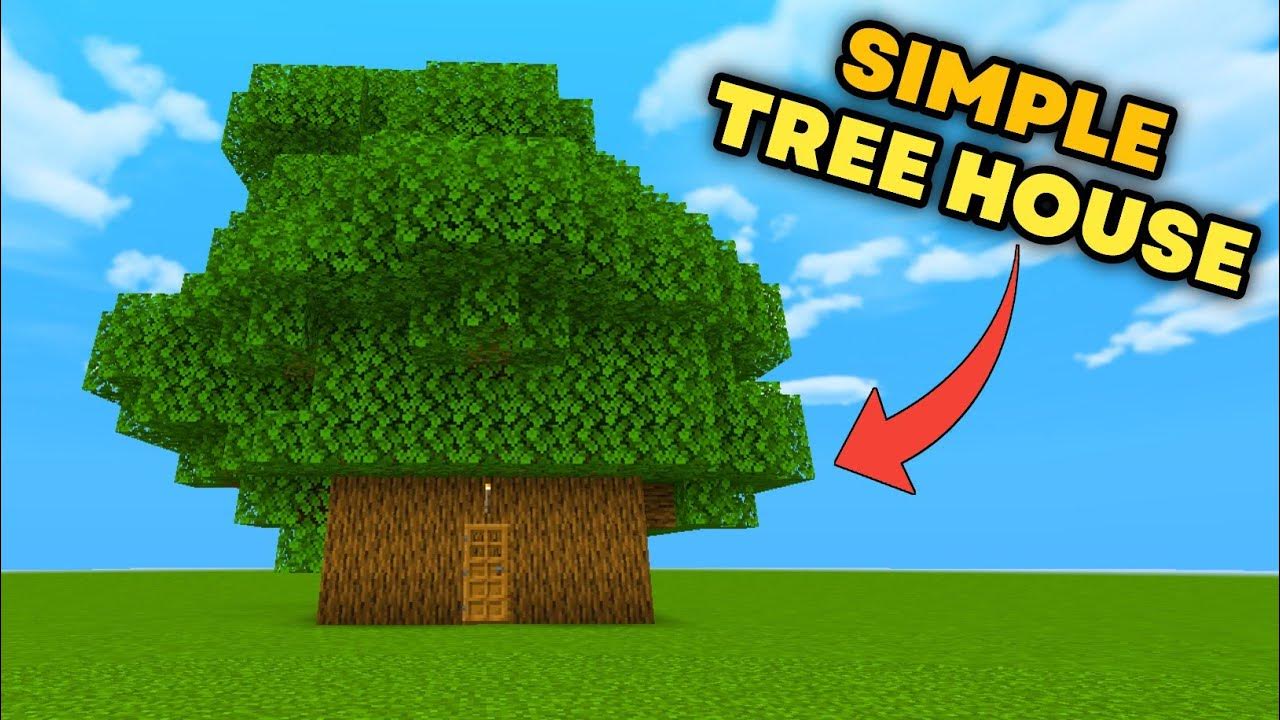 Minecraft: How To Build a Simple TreeHouse Tutorial - YouTube
