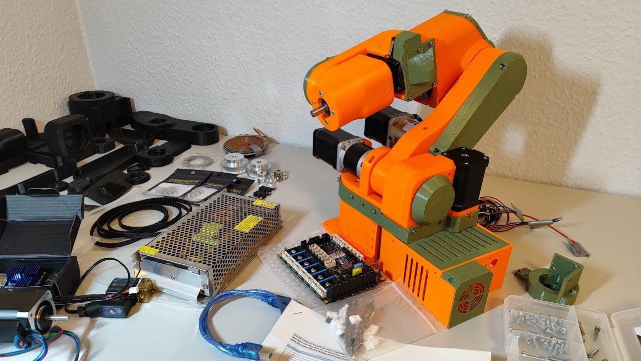 x100 speed robot arm assembly Parol 6 timelapse 12 hours | Source ...