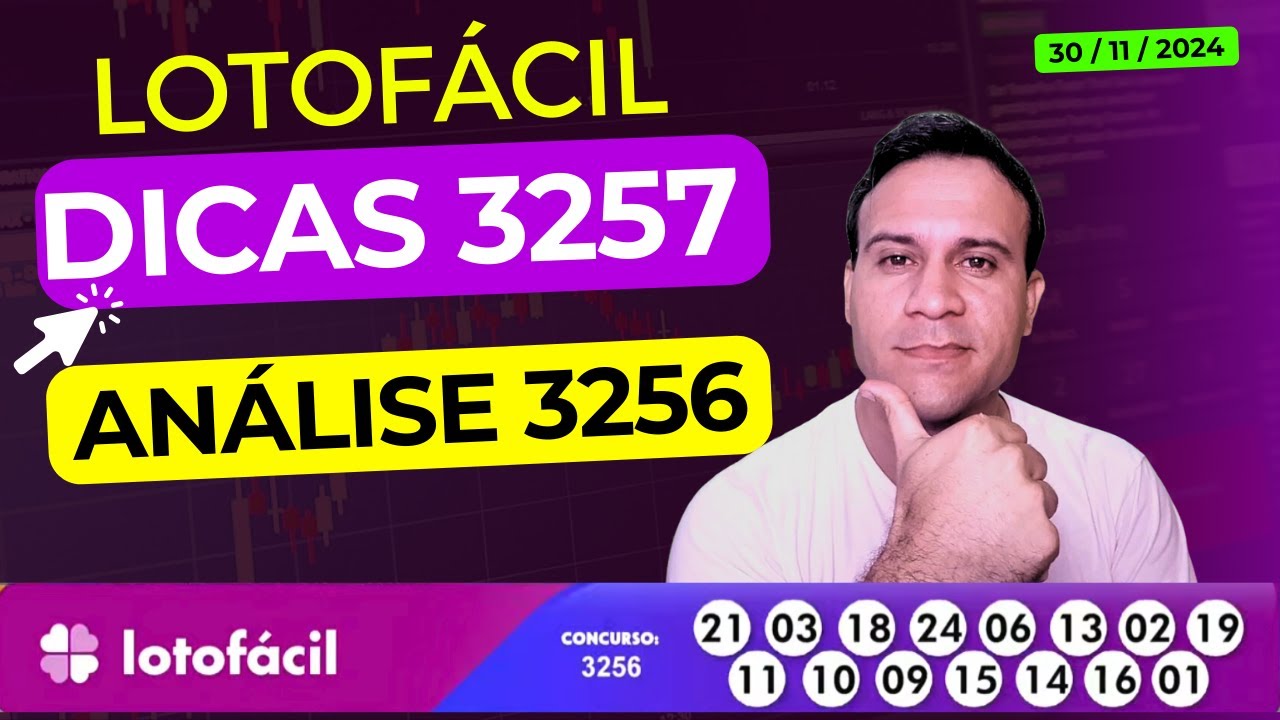 Dicas Lotofácil 3257 - Análise Resultado 3256 - YouTube