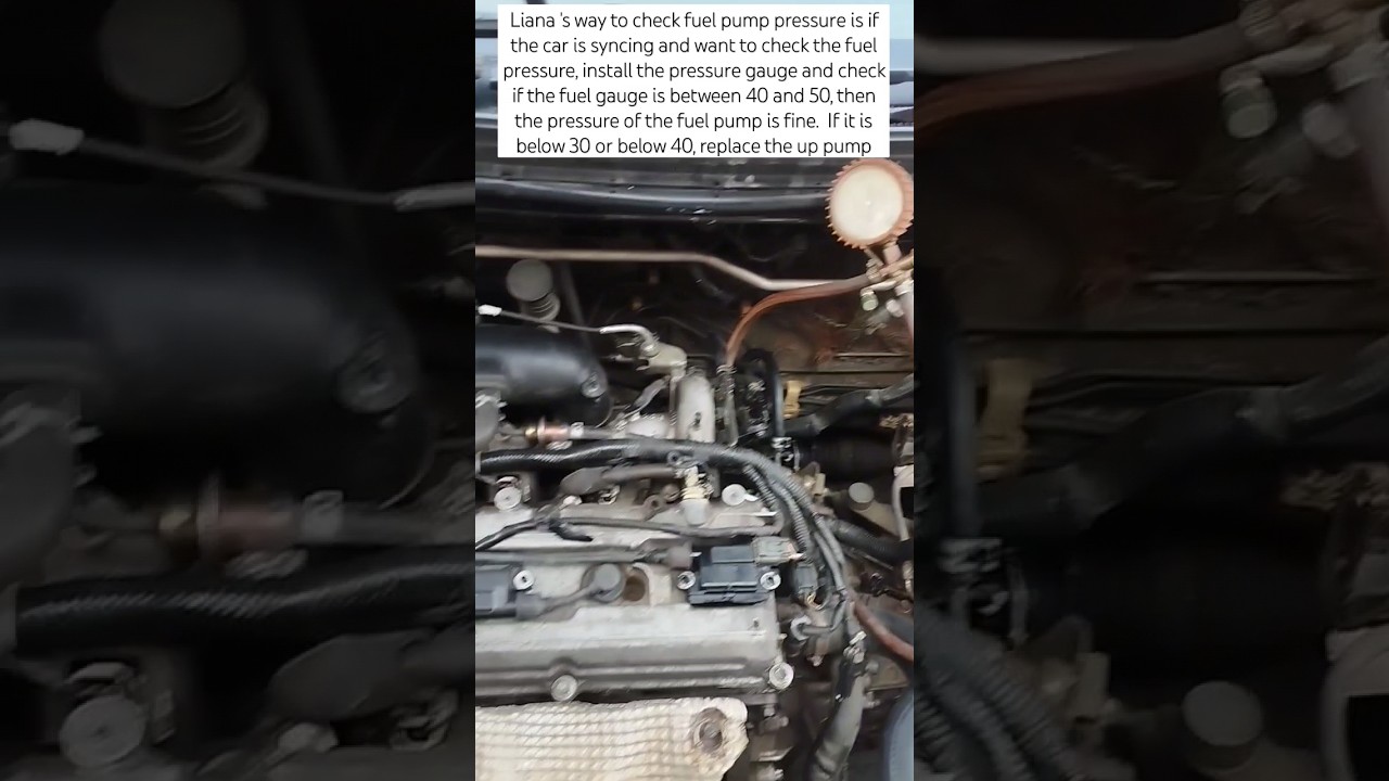Liana Fuel Pump Pressure Check? How to Check the Fuel Pump #audi #vigo ...