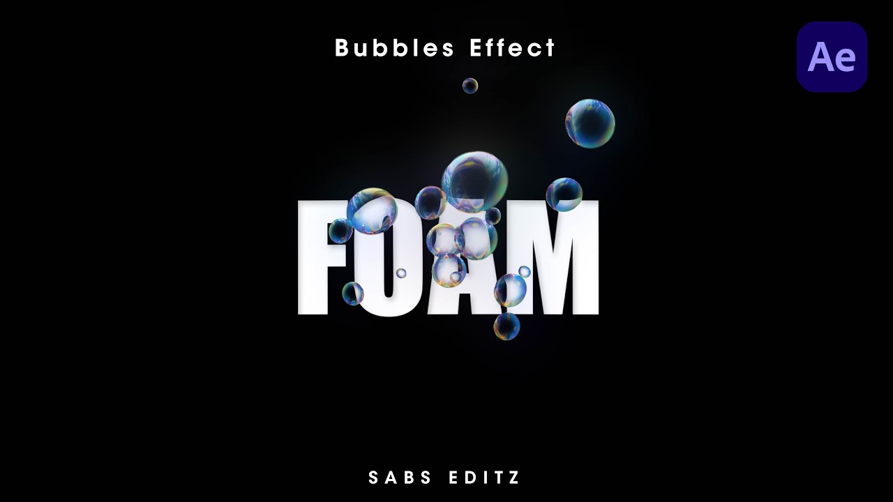 Bubbles & Foam Animation in After Effects #aftereffects #bubbles # ...
