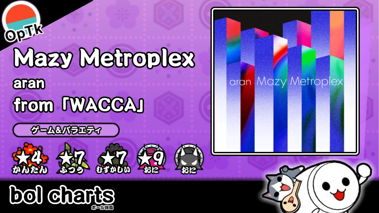 [OpenTaiko] Mazy Metroplex 全難易度 [創作譜面] - YouTube