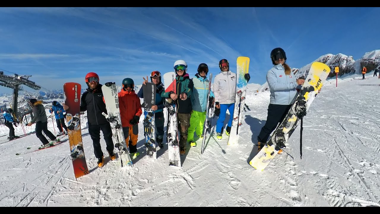 Sense x Sinline snowboard carving session Molltaller April 2023 - YouTube