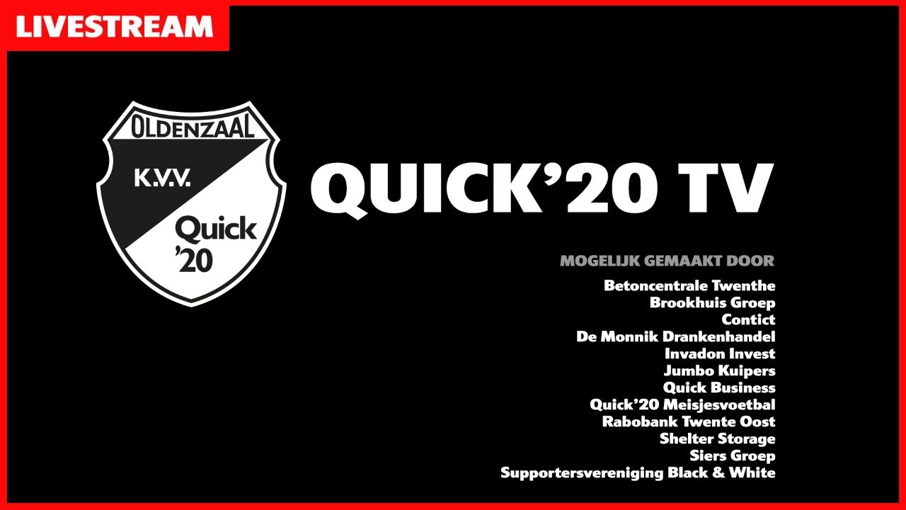 LIVE | Quick'20 - De Esch - YouTube