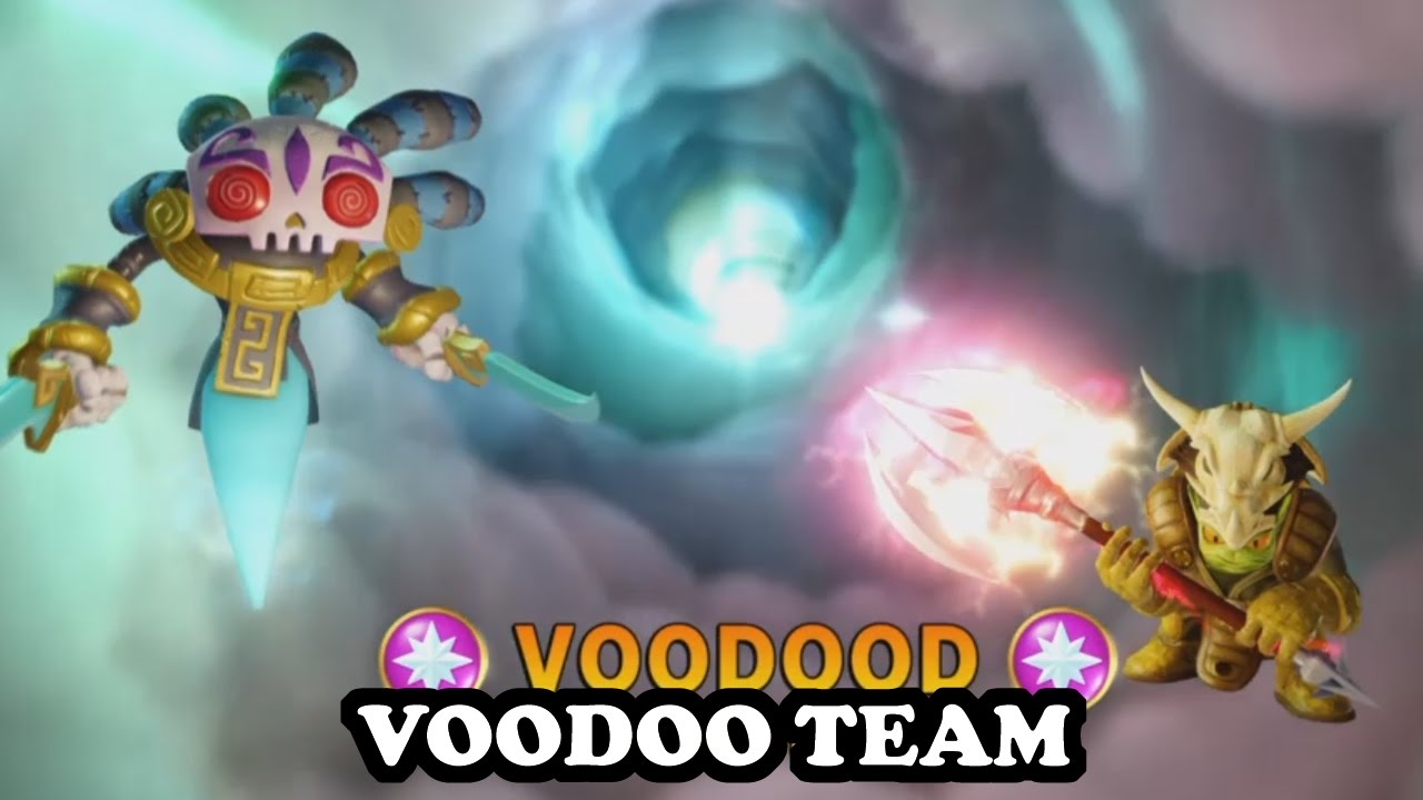 Skylanders Imaginators - Bad Juju & Voodood GAMEPLAY - VOODOO TEAM ...