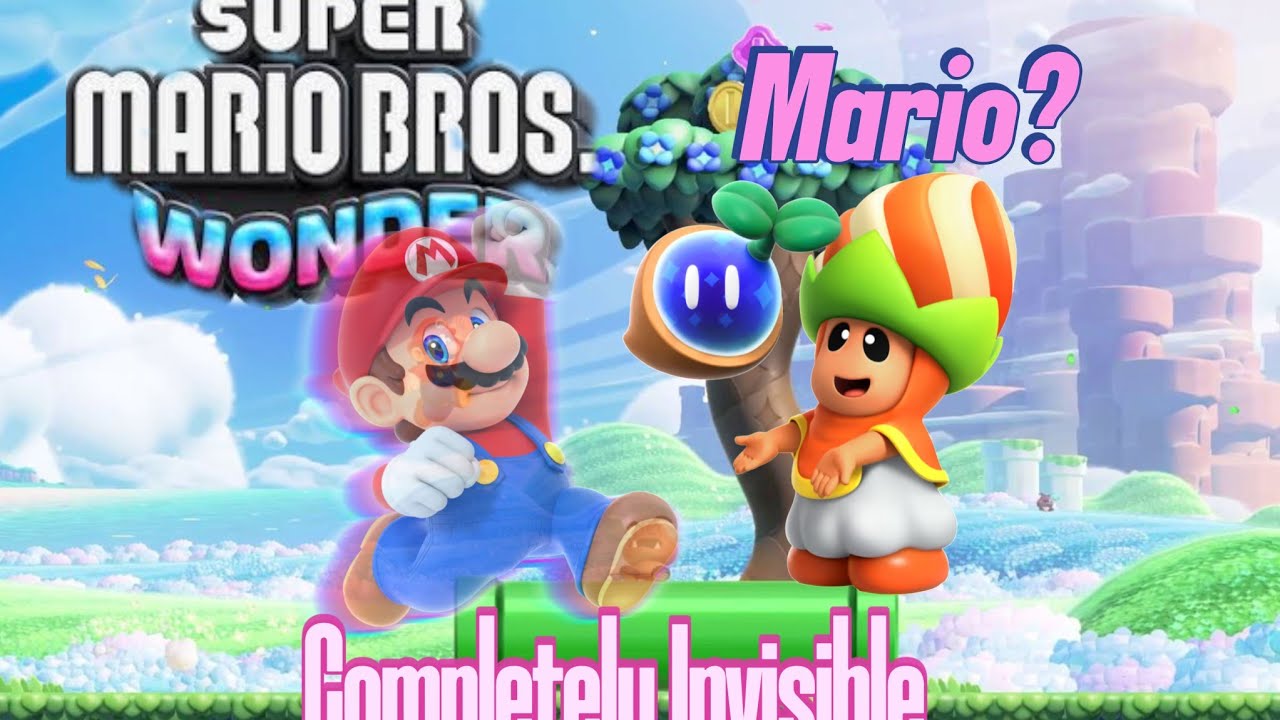 I beat Mario bros wonder being completely invisible. - YouTube