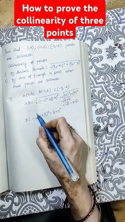Prove that three points are collinear - YouTube