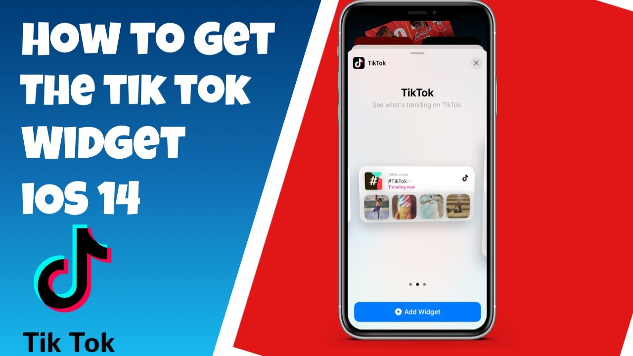 How to get tik tok widget on iOS - YouTube