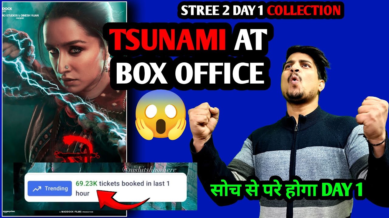 Stree 2 Day 1 Tsunami At Box Office | Stree 2 Paid Preview Official ...