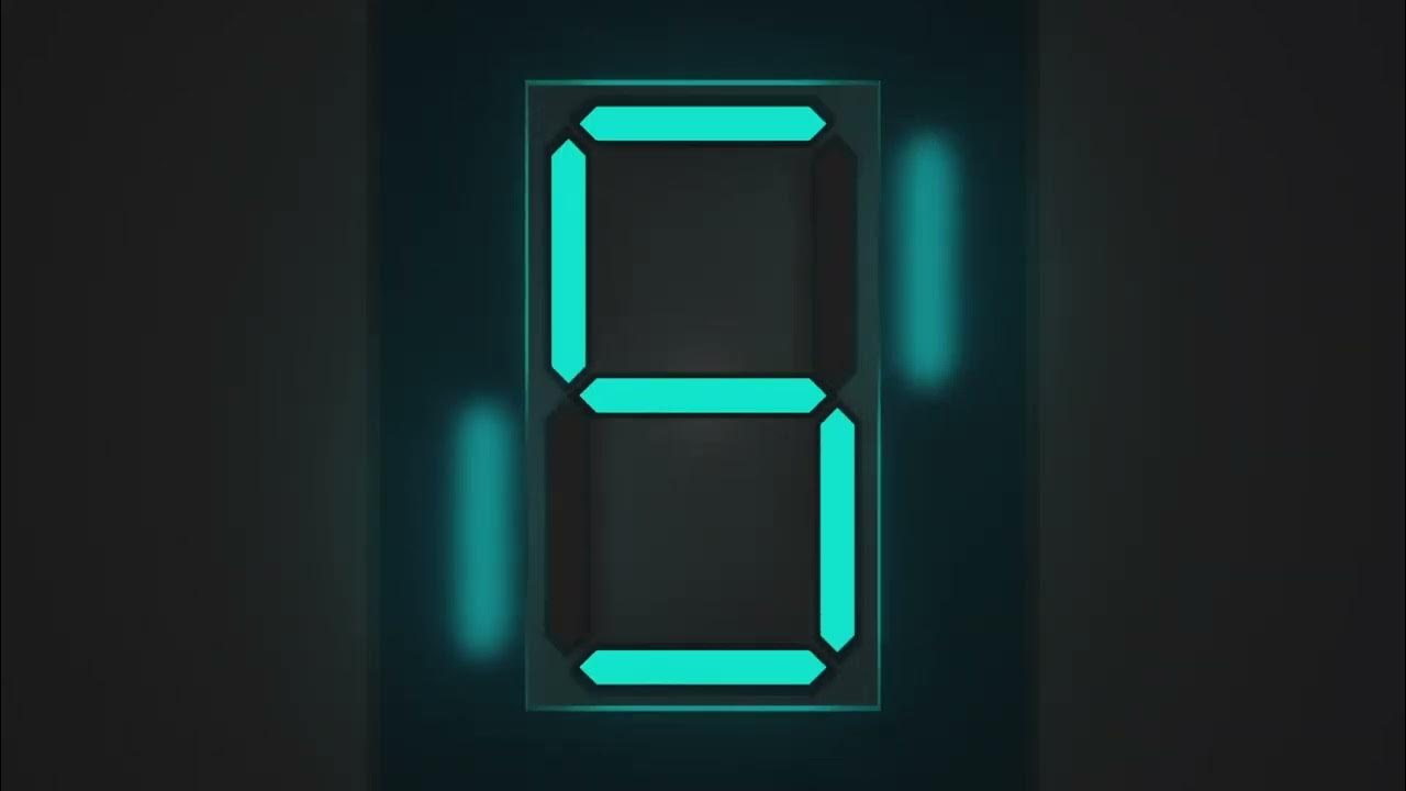 7 segment display animation v2 in blender - YouTube