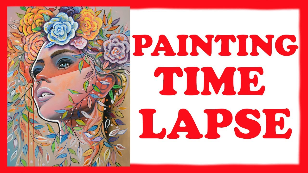 Speed Painting Time Lapse Art / Modern Female Portrait / Deja Vu - YouTube