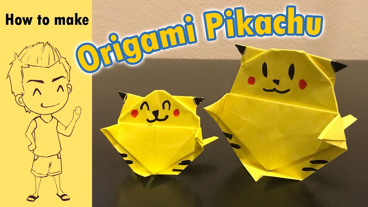 How to make Origami PIKACHU | Paper Pokemon | Step by Step Tutorial ...