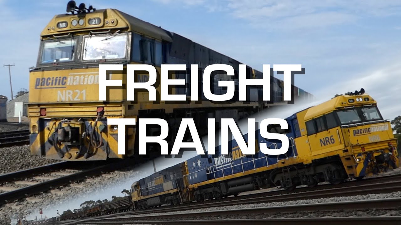 Freight Trains on the Geelong Line - YouTube