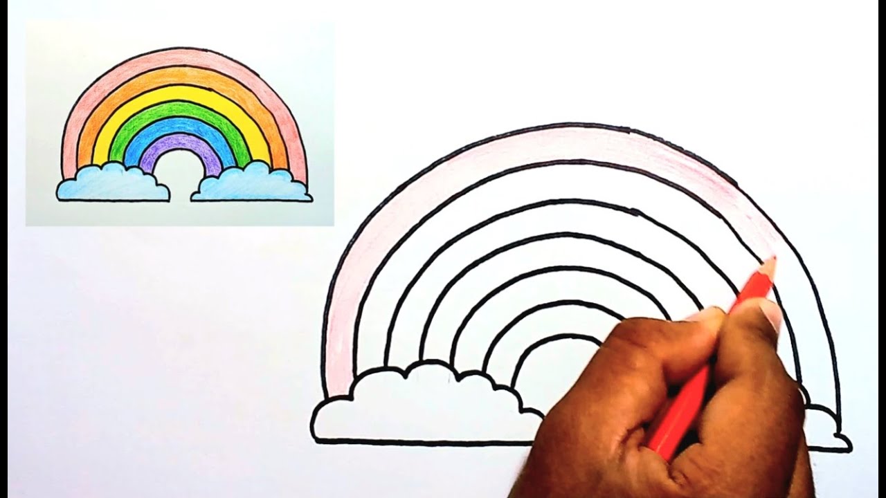 Rainbow Drawing, Painting & Coloring for Kids, Toddlers | How to Draw ...