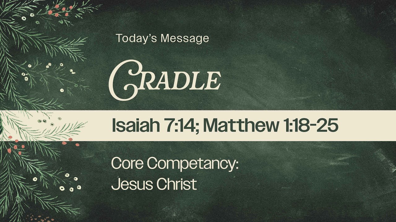 Cradle | Isaiah 7:14, Matthew 1:18-25 | Roger Sappington - YouTube