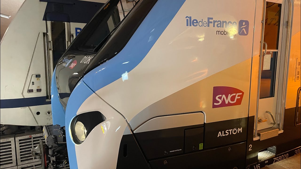 Spot d’un RER NG sur le RER E - YouTube