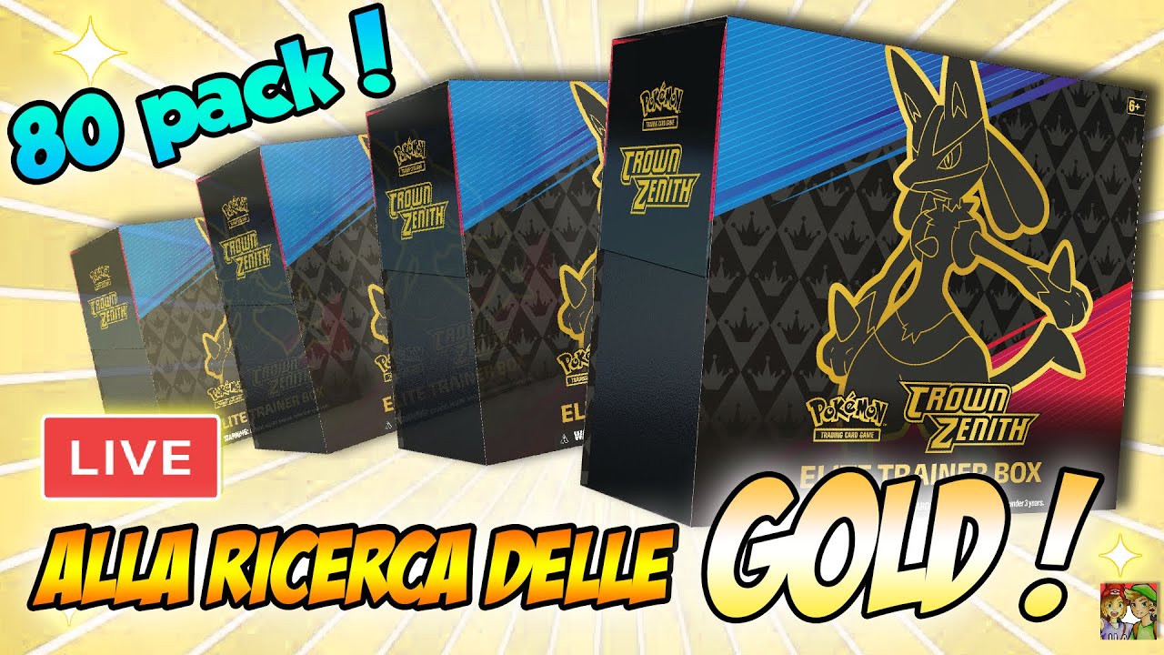 Apriamo 80 Pack del NUOVO set POKEMON "ZENIT REGALE"! Alla ricerca ...