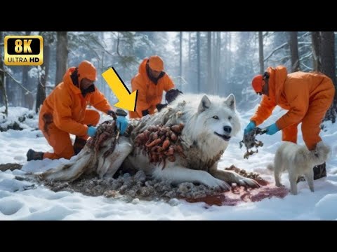 A Rescue Team Successfully Rescued A giant Wolf Covered in Millions of ...