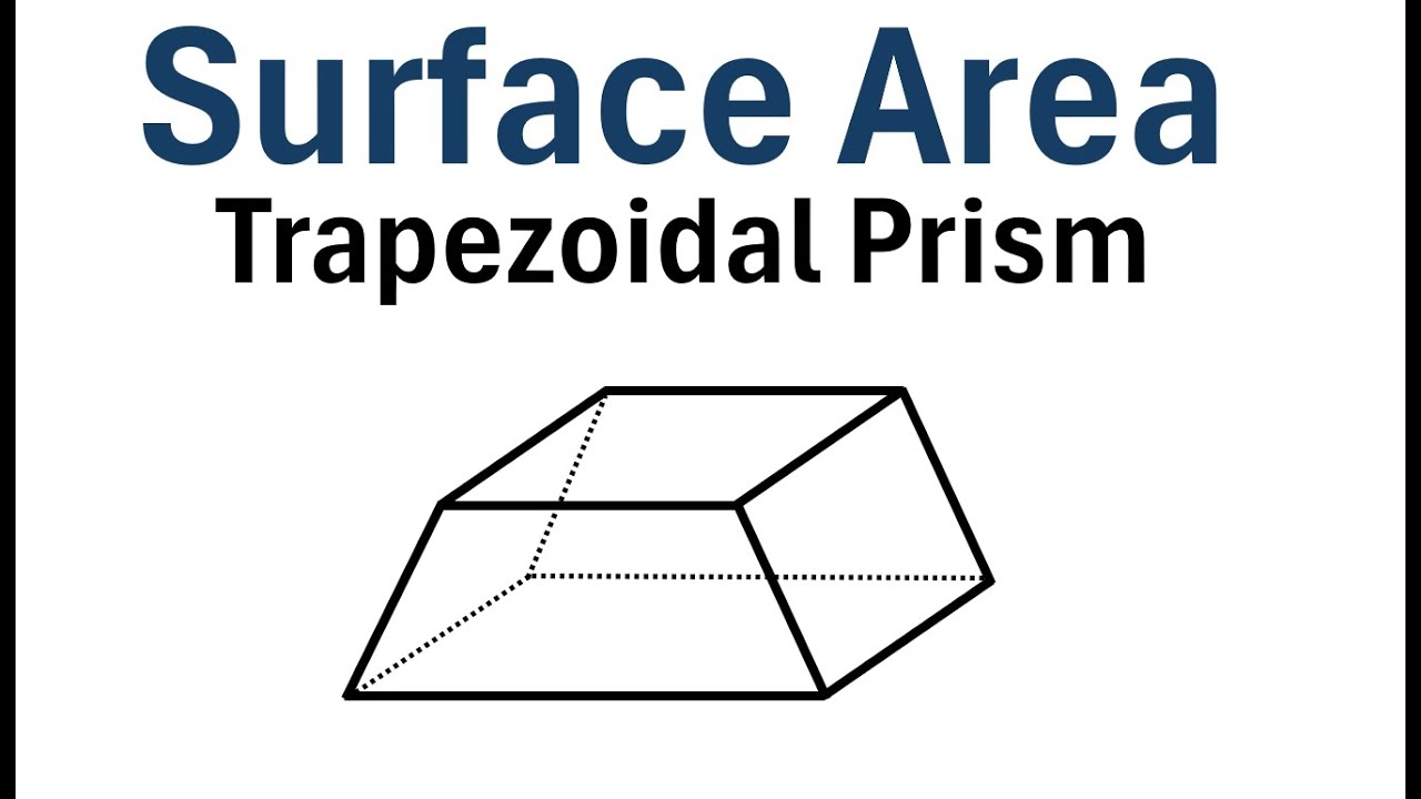 How to Find Surface Area of a Trapezoidal Prism - YouTube