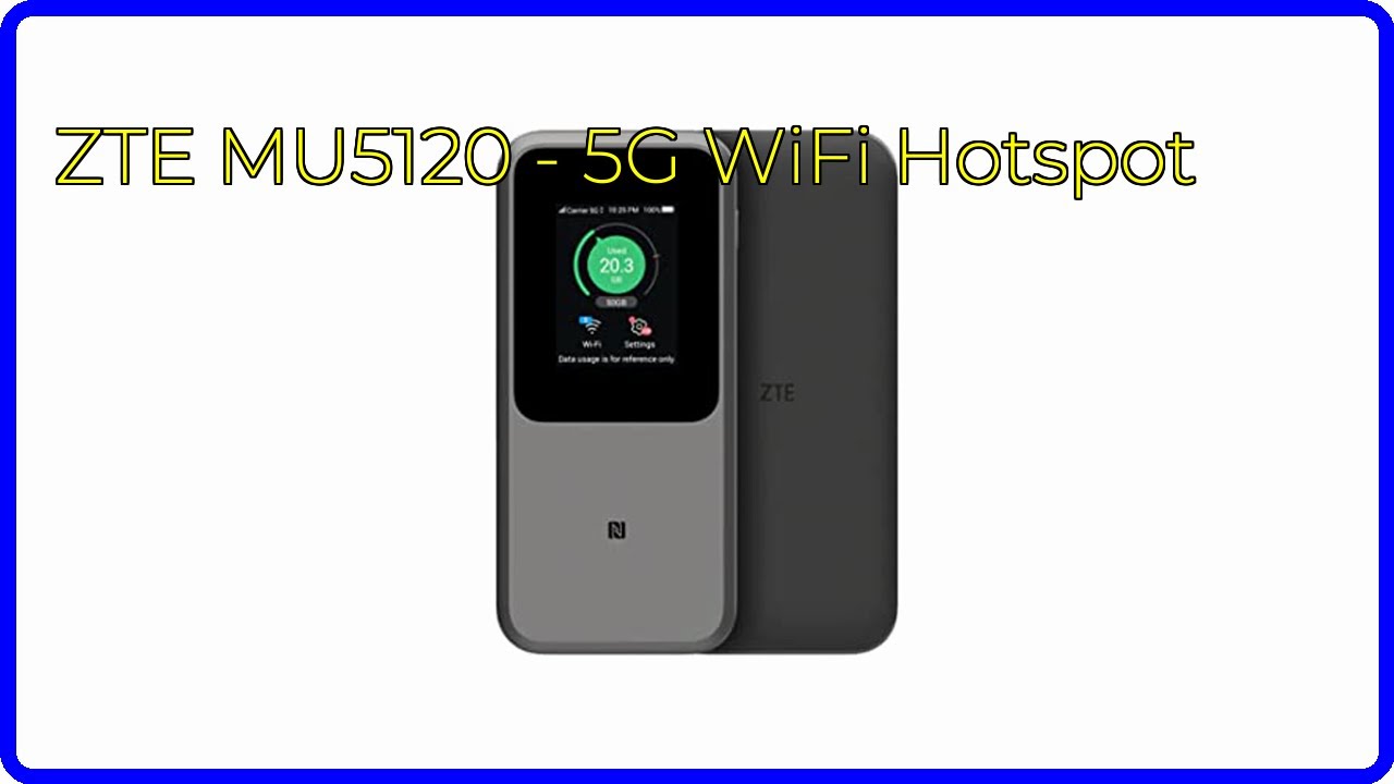 BEWERTUNG (2024): ZTE MU5120 - 5G WiFi Hotspot. WESENTLICHE Einzelheiten - YouTube